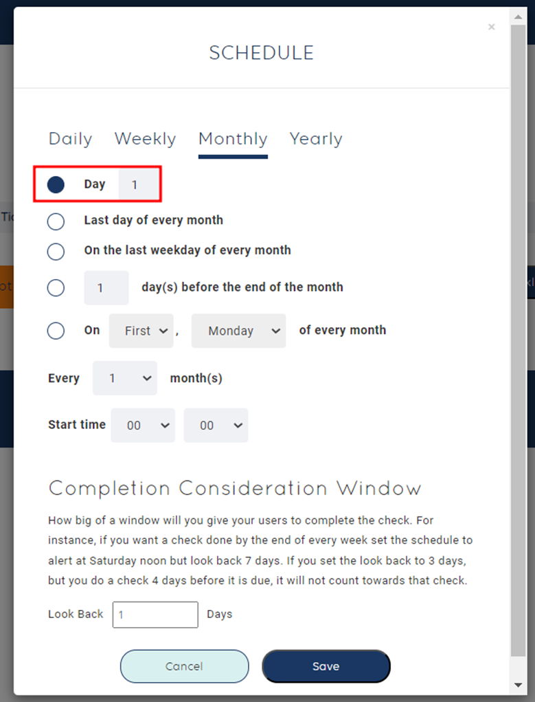 Scheduling Checklists