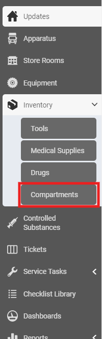Inventory Compartment Par Quantity