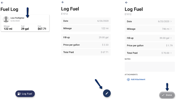 Mobile Training: Logging Fuel