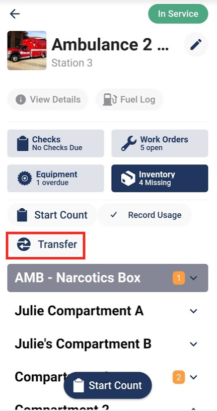 Mobile Inventory Transfers