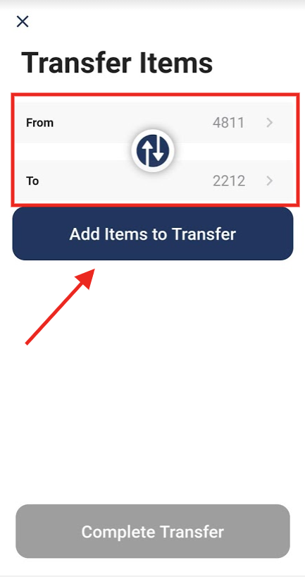 Mobile Inventory Transfers