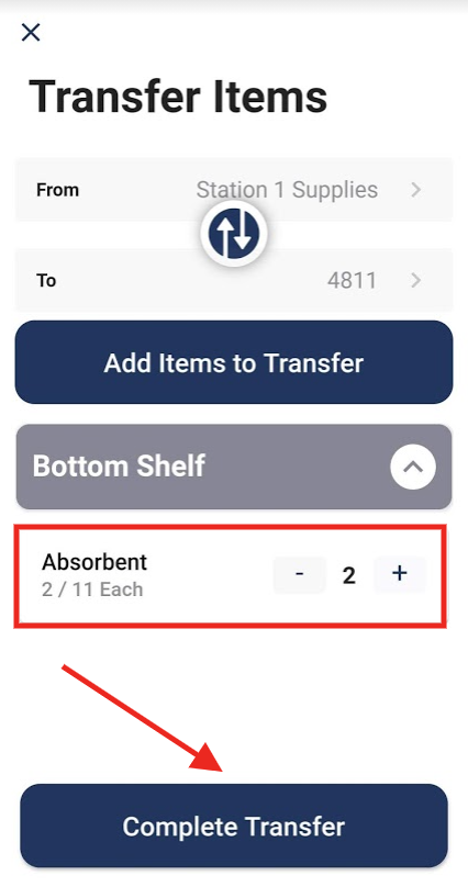 Mobile Inventory Transfers