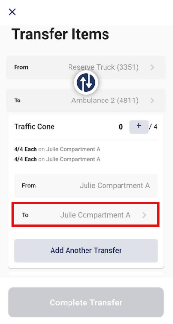 Mobile Inventory Transfers