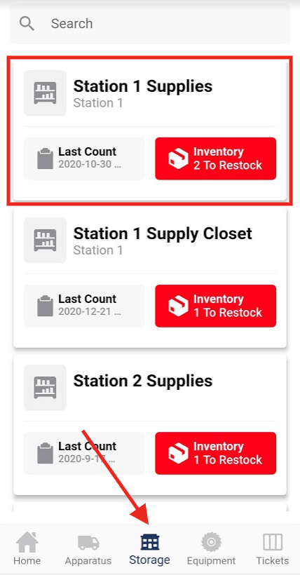 Mobile Inventory Withdrawals