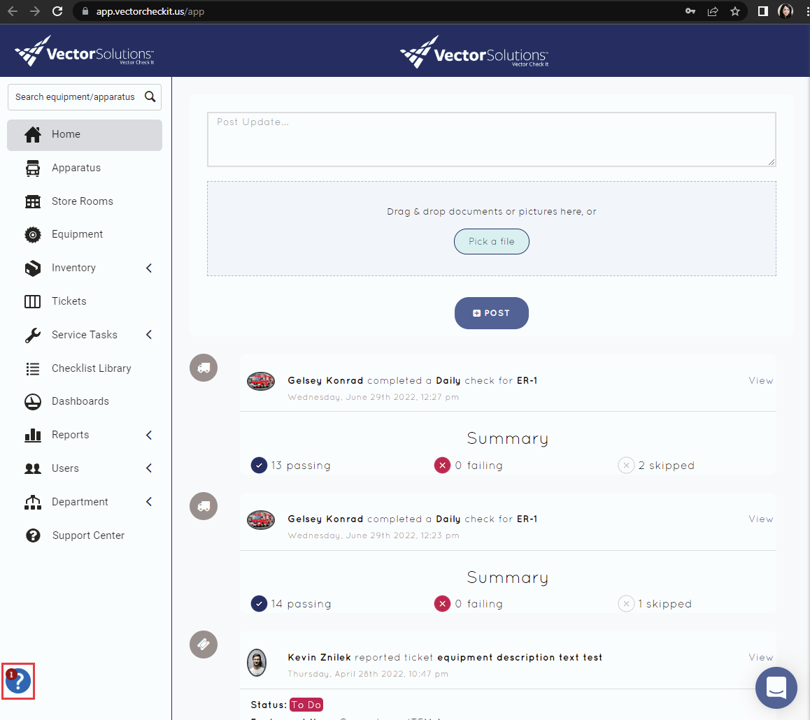 Introducing Vector Solutions Success Panel for Check-it