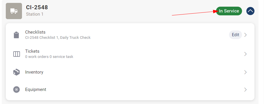 Changing An Apparatus Service Status